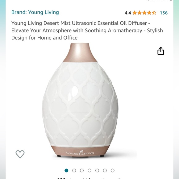 Young Living | Bath | Young Living Diffuser Lights Up Different Colors ...